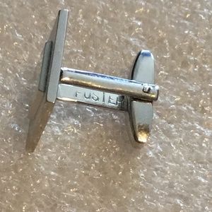 Foster | Accessories | Vintage Fosters Silver Tone Cuff Link Tie Pin ...